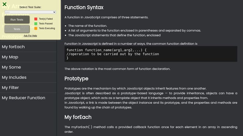 freeCodeCamp DocumentationPage