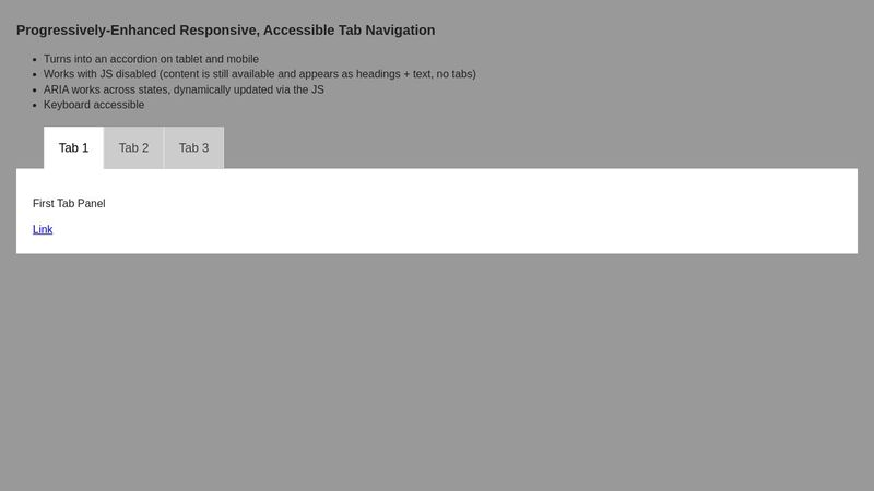 Responsive Tabs/Accordion Prototype