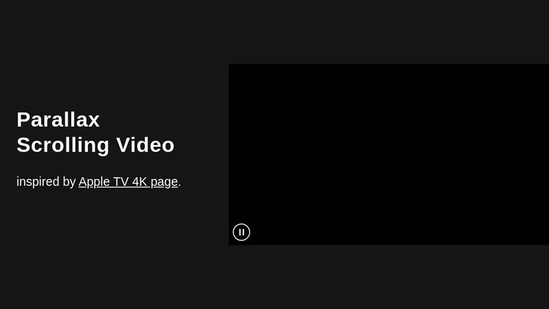 Parallax Scrolling Video