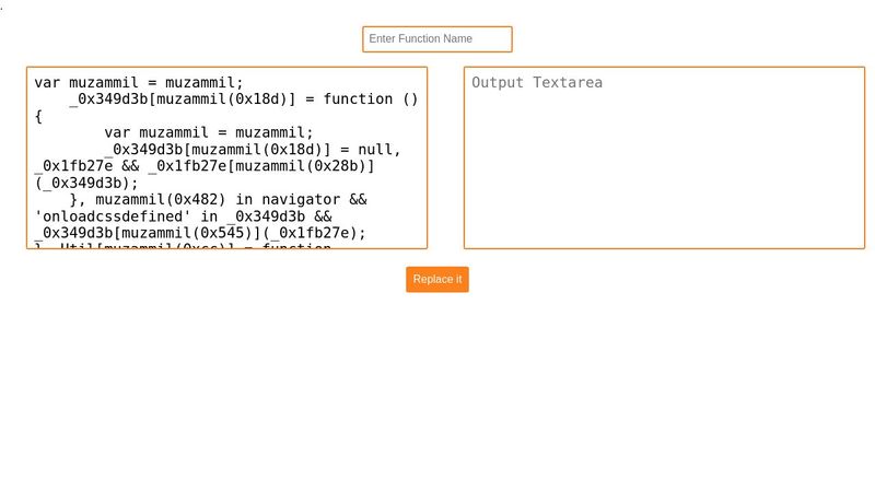 Javascript Replacer Example | Personal Use