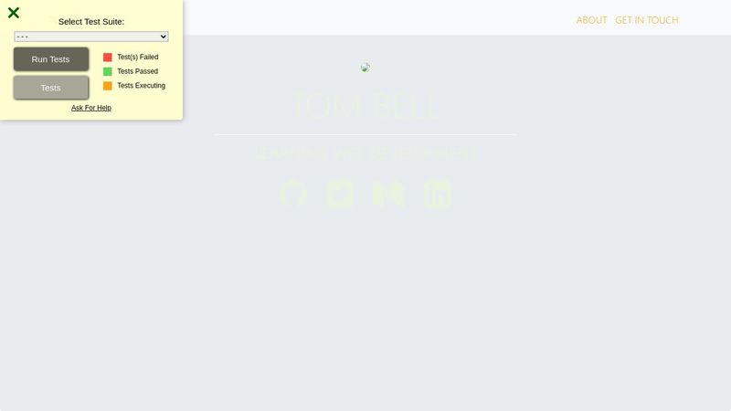CodePen Home FCC: Personal Portfolio