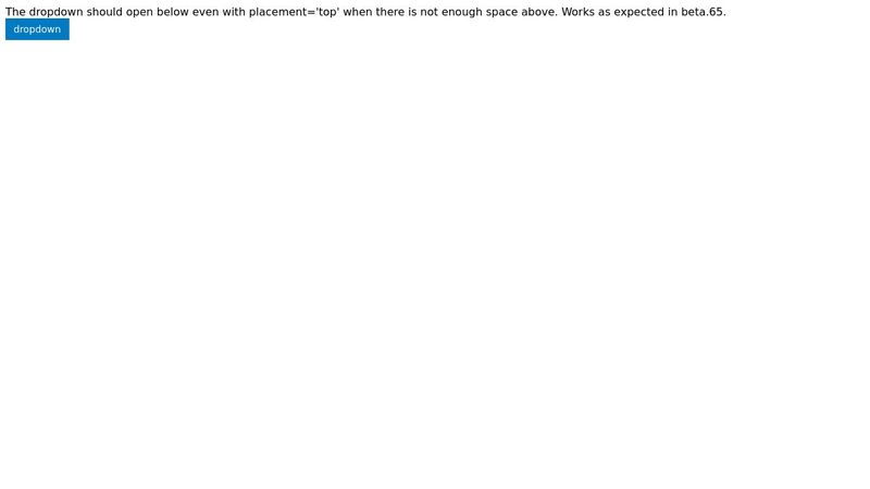 Calcite dropdown incorrect placement (beta.66+)