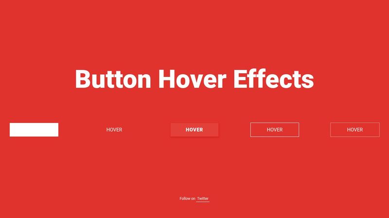 Collection of Button Hover Effects