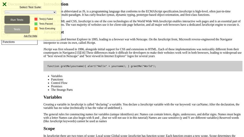 JS Technical Documentation