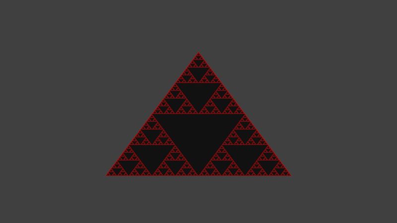 Sierpinski Triangle - with HTML, CSS and JS (not canvas)