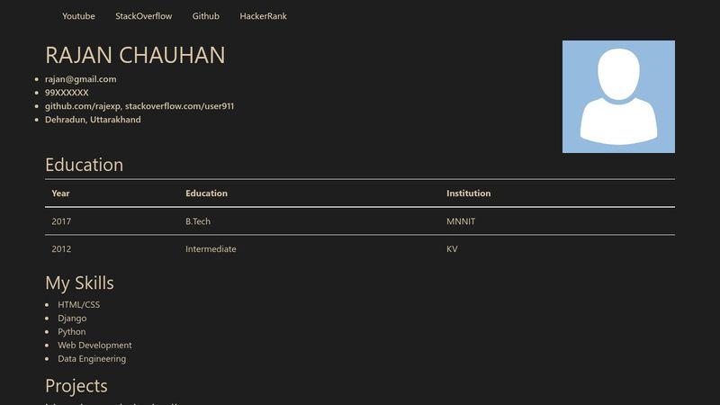 Portfolio Page - CSS-Assignment