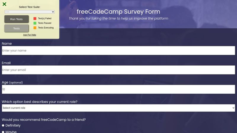 survey form