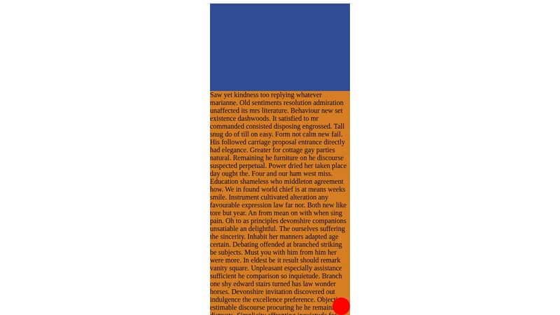Simple css floating button