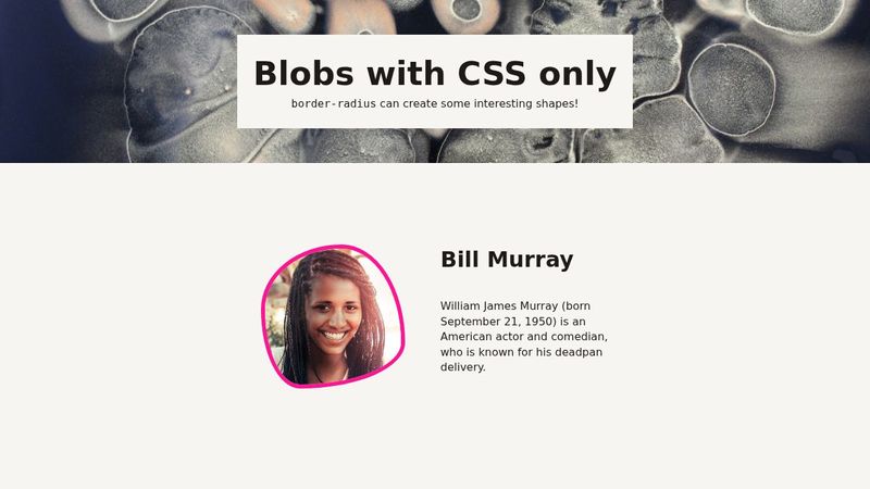CSS blobs