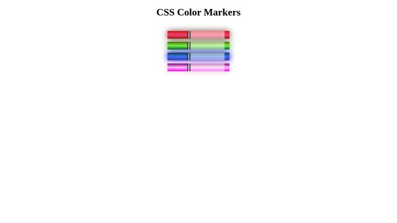 Free Code Camp - Colored Markers - Final Code