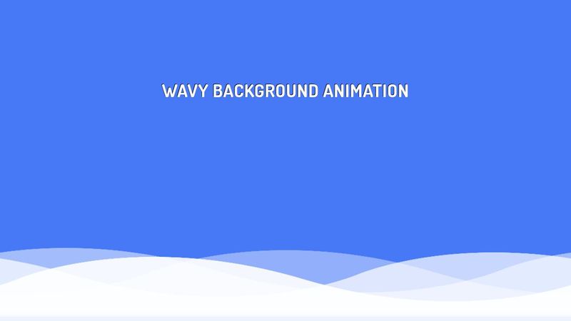 Wavy Background Animation [Pure CSS]
