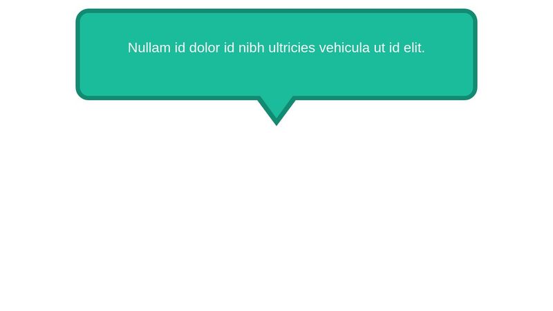 Pure CSS Responsive Chat Bubble