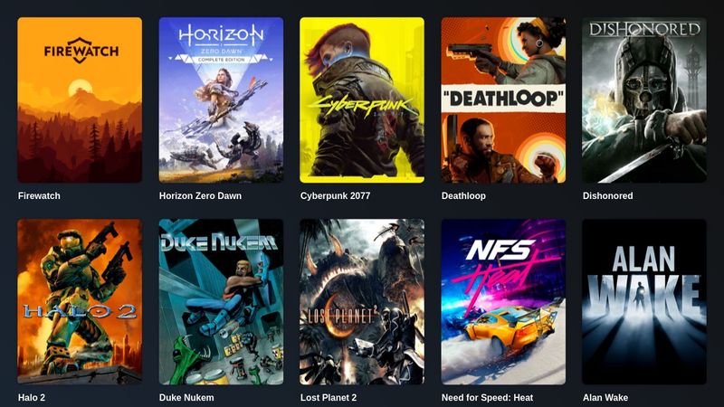 Game Library UI - Covers