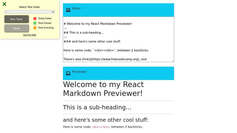 FreeCodeCamp_Markdown_Previewer