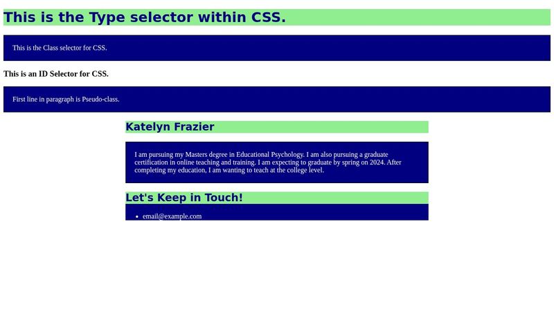 Introduction to CSS