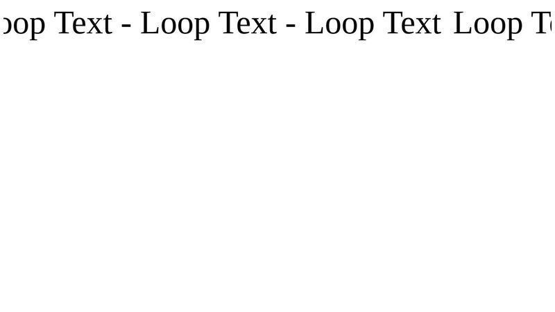 Text loop