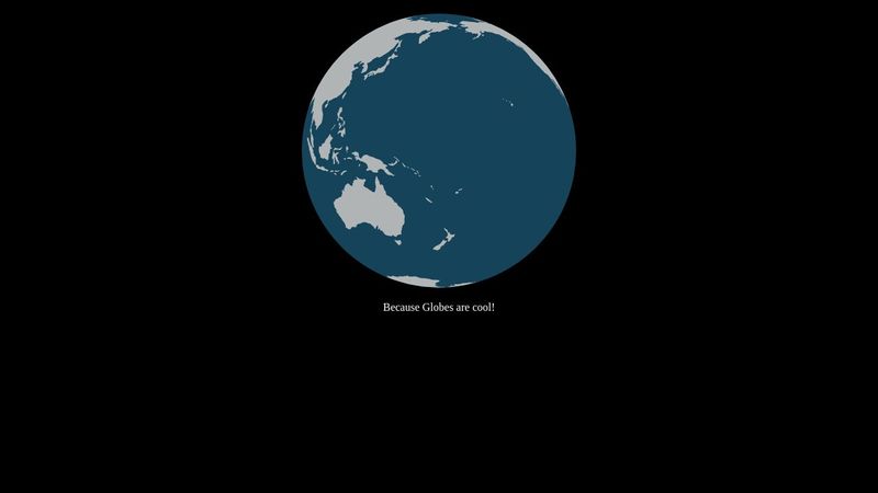 Rotating globe with SVG and D3.js