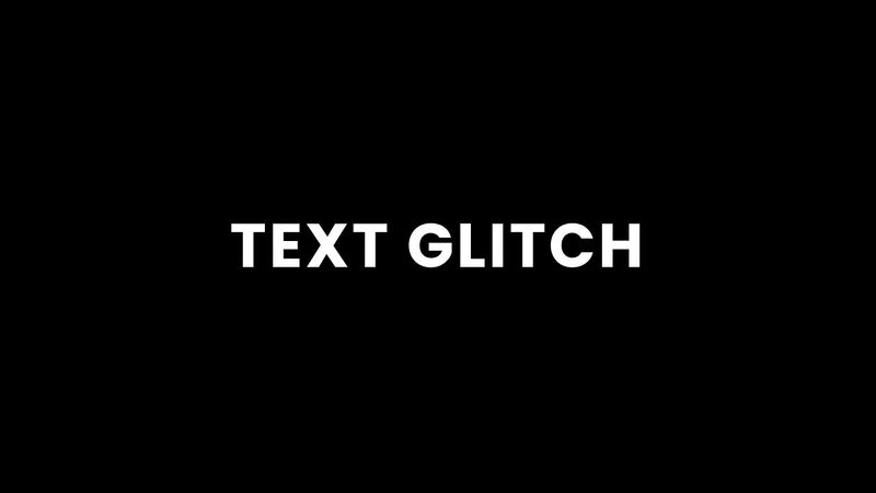 Glitch Effect (CSS + JS)