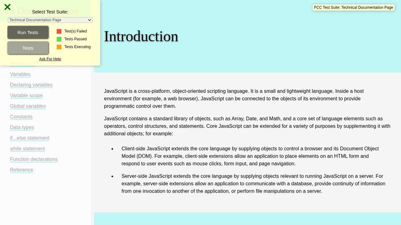 Technical Documentation - JS Doc