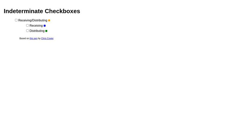 Indeterminate Checkboxes (Vanilla JS)