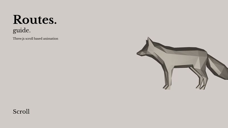 three.js scroll based animation