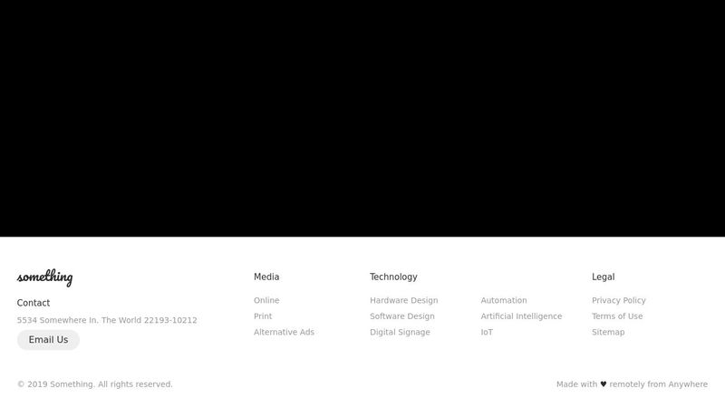 Responsive Flexbox Footer