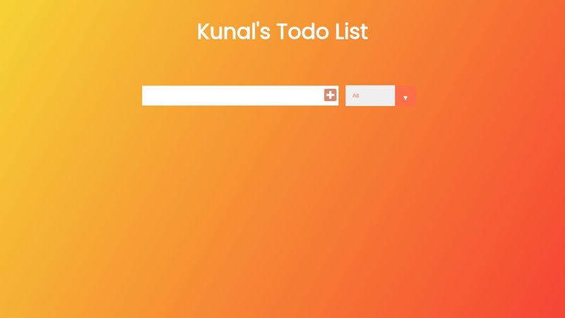 HTML+CSS+JS ToDoLIST + LocalStorage