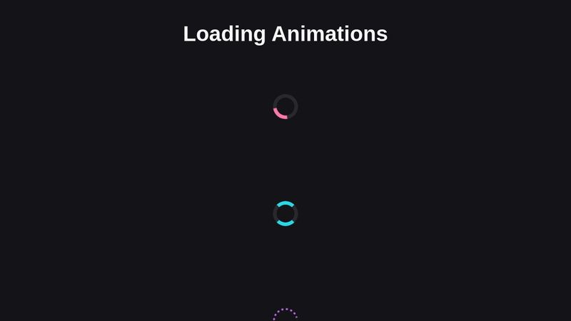 Loading Spinner Animations
