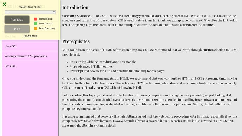 Technical Documentation Page - Css(FreeCodeCamp)