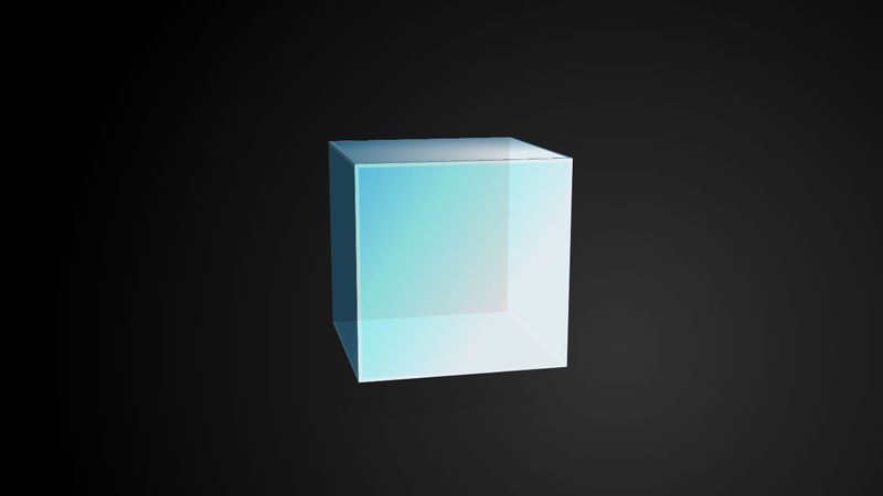 Glass Cube Reflections - CSS