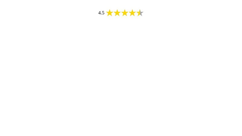 5 Stars Rating - Pure CSS