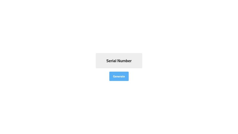 Generate Random Serial Number