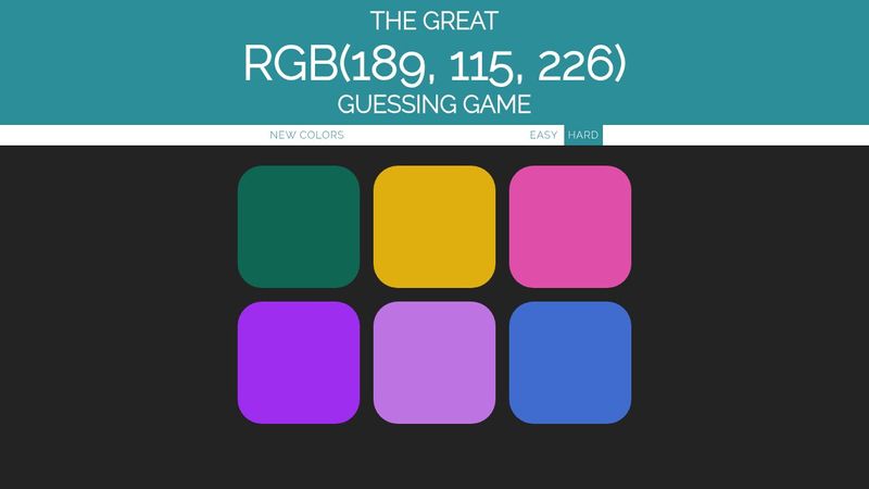 RGB Color Game