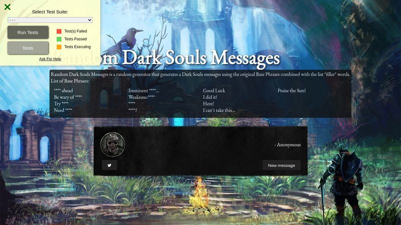 Random Dark Souls Messages Random Dark Souls Messages