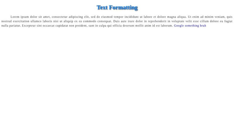 Text Formating