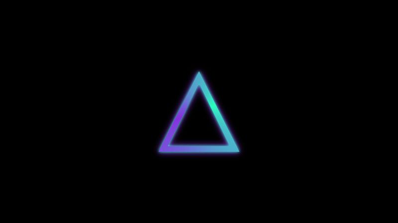 Pure CSS Glowing Triangle 2
