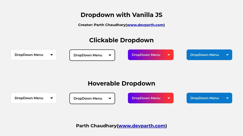 Custom Dropdown/JS/Javascript Dropdown