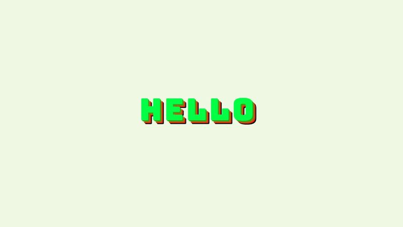 "HELLO" - CSS 3D Text Animation