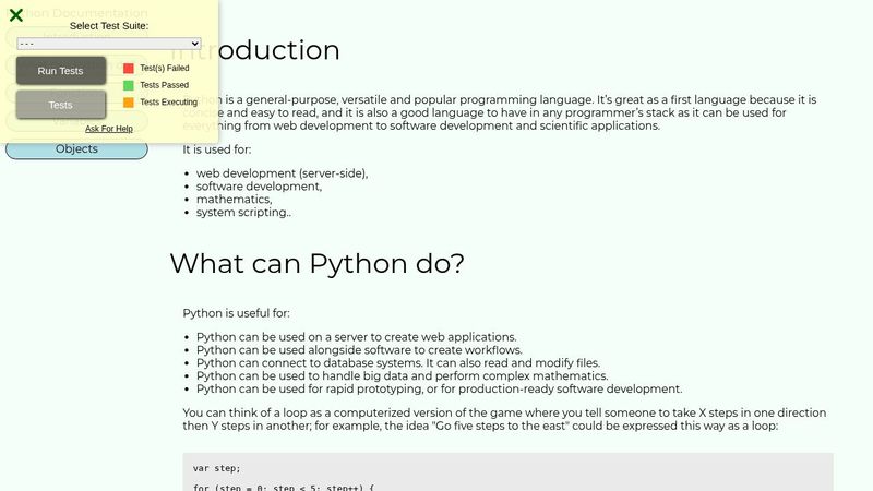 Technical Documentation Page