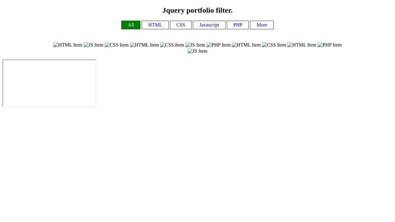 How to create jquery portfolio filter gallery