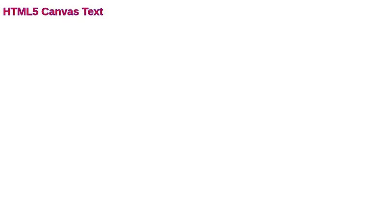 HTML5 Canvas Text Demo