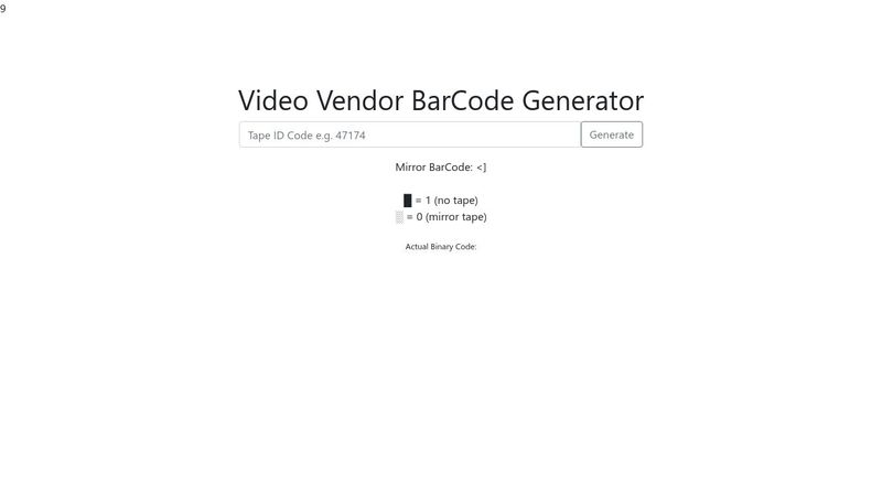 Video Vendor Label Coder/Decoder
