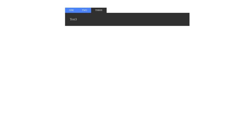 Pure HTML and CSS Tabs