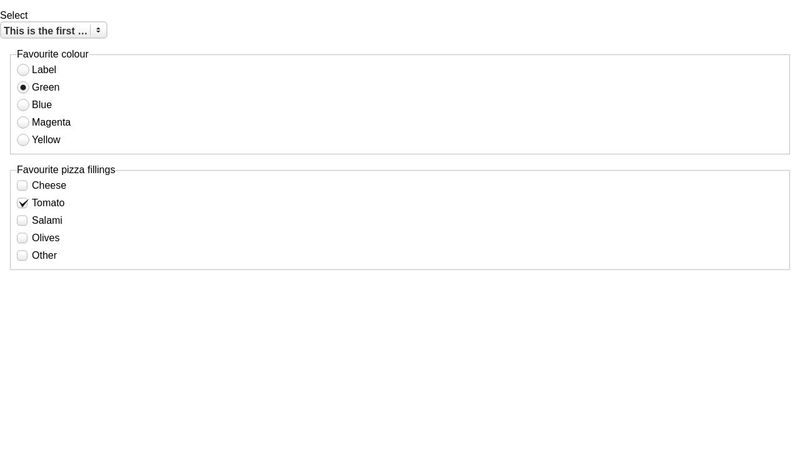 Accessible custom checkboxes, radio buttons and select elements with SVG, using Grunticon