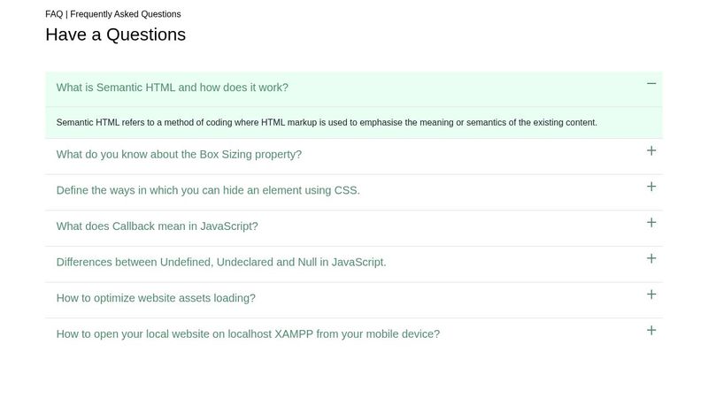 FAQ | Frequently Asked Questions using bootstrap v5.3.3