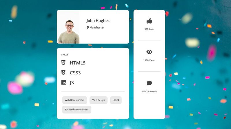 profile card ui design