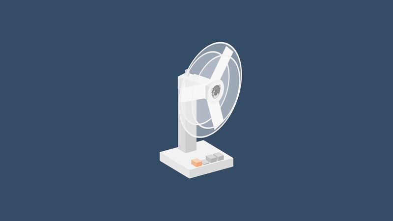 Pure CSS Desk Fan
