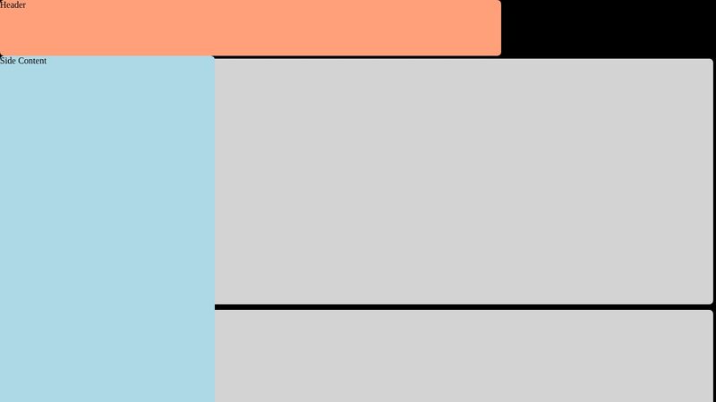 Fixed Header & Sidebar