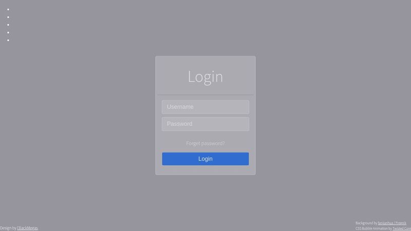 Login page + Animation [HTML + CSS]