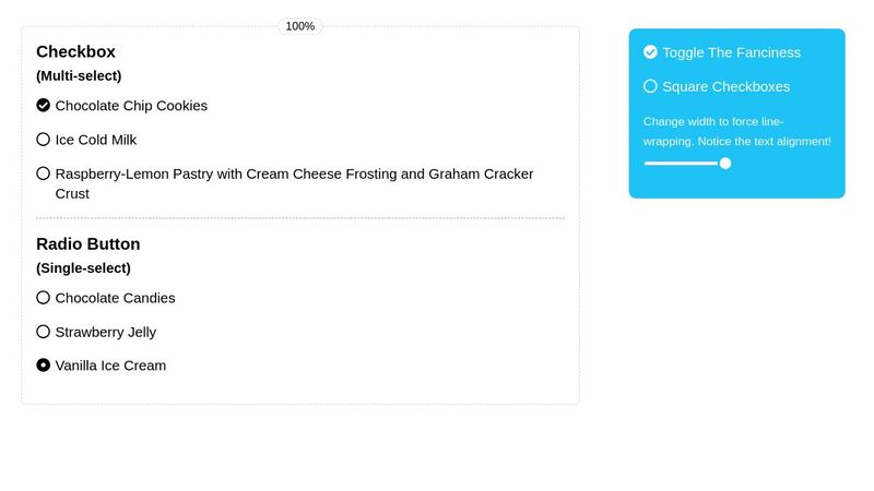 Fancy Checkboxes and Radio Buttons — with Font Awesome